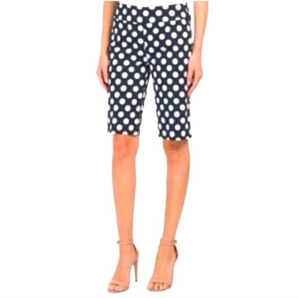 Zac & Rachel | Shorts | Womens Zac And Rachel Black White Polka Bermuda ...